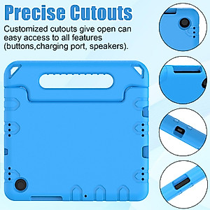 BMOUO Kids Case for Samsung Galaxy Tab A8 10.5 inch 2022, Galaxy Tab A8 Case for Kids, Shockproof Convertible Handle Stand Kids Case for Samsung Galaxy Tab A8 10.5” 2022 (SM-X200/X205/X207), Rose