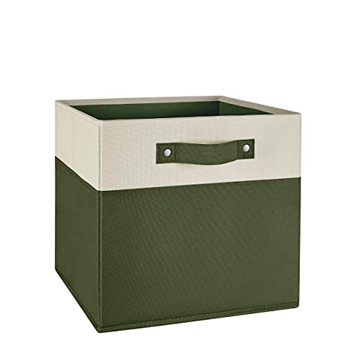 RiverRidge Kids 2pc 10.5in Two-Tone Folding Storage Bin Set - Olive