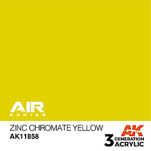 AK Acrylics 3Gen Aircraft AK11858 Zinc Chromate Yellow (17ml)