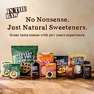 Stevia In The Raw, Plant Based Zero Calorie, No Erythritol, Sugar Substitute, Sugar-Free Sweetener for Coffee, Hot & Cold Drinks, Suitable For Diabetics, Vegan, Gluten-Free, 200 Count Packets (1 Pack)