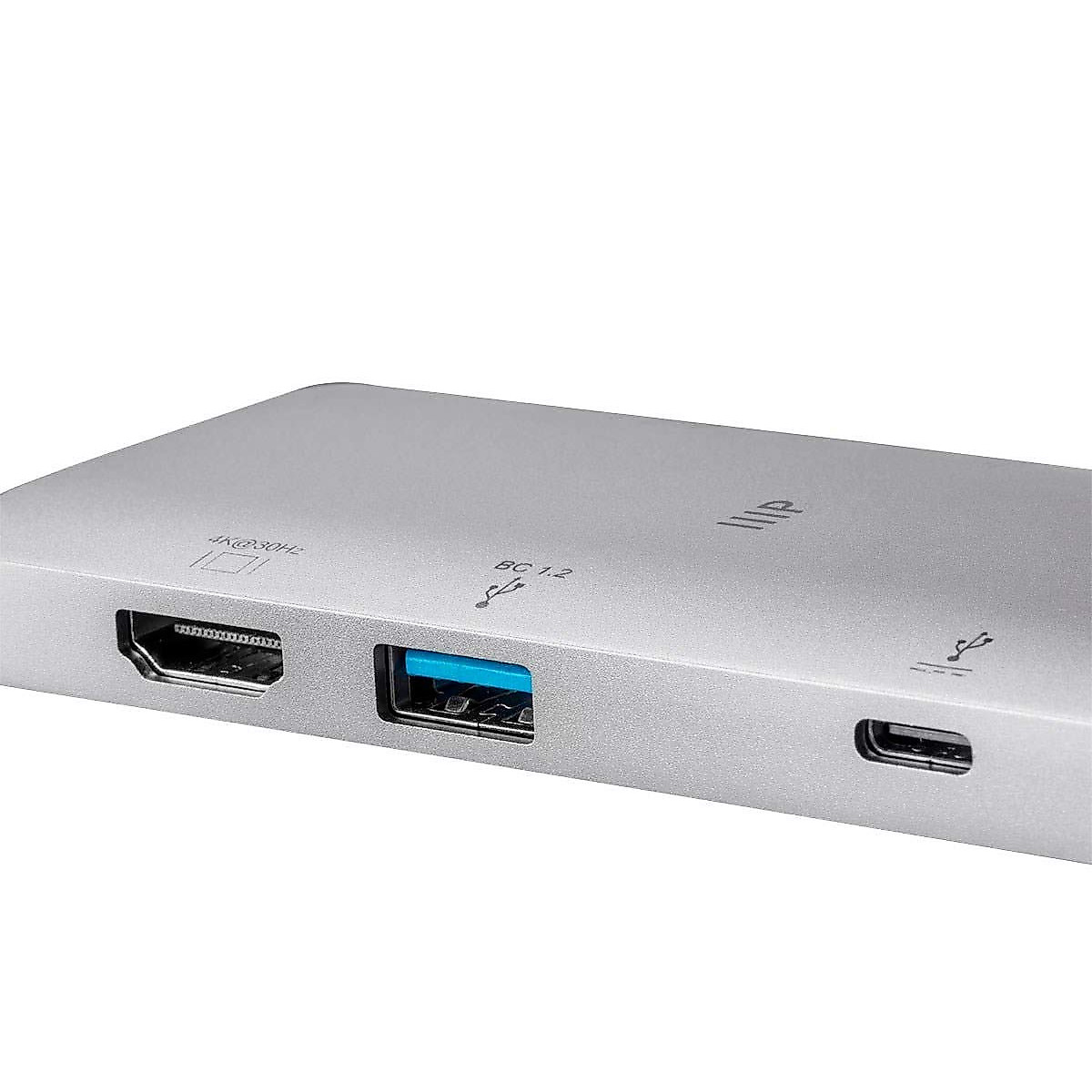 Monoprice USB-C to HDMI Adapter - Gigabit Ethernet, 3-Port USB 3.0, Card Reader, USB-C 100W, Power Delivery - Consul Series