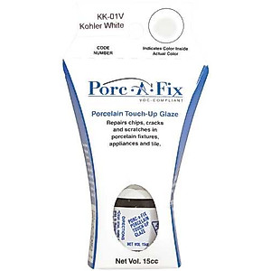 Porc-A-Fix Porcelain Touch-Up Kit for Kohler White VOC Compliant KK-1V
