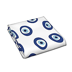 BULEJA Skin-Friendly Absorbent Towel Highly Absorbent, Bathroom Towels, Super Soft Towel, Evil Eyes Hand Towel Luxury Towels for Bathroom,Premium Quality Perfect for Daily Use -12x27.5 inch