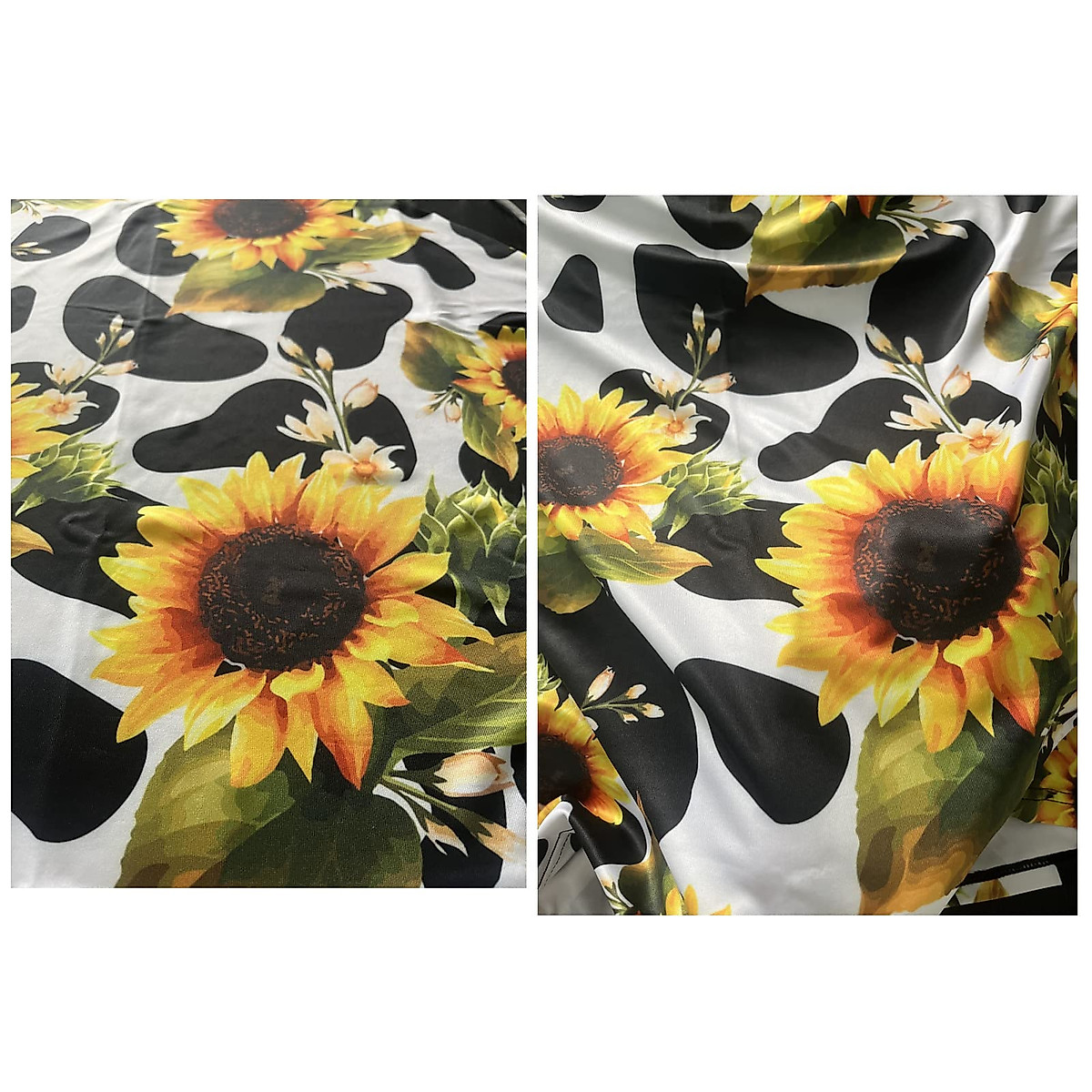 LedBack Novelty Cow Sunflower Print Stretchy Car Seat Cover for Babies,Nursing Cover Breastfeeding Cover,Soft Breathable Baby Carseat Canopy