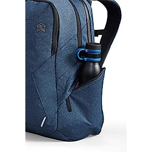STM Myth 18L Laptop Backpack - Durable, Stylish, and Laptop Backpack with Pockets - Fits 15-Inch Laptop and 16-Inch MacBook Pro with Laptop Protection - Slate Blue (stm-117-186P-02),Black