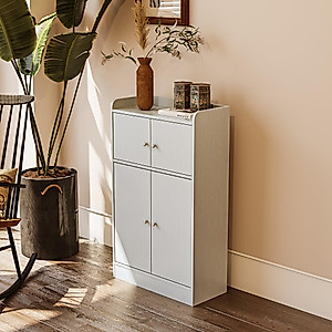 Expandable Dining Table for 8-12 Person, Extendable Dining Room Table with Sideboard Storage MDF Wooden Extendable Table as Kitchen Table Console Table Dinner Table Extendable from 20" to 98.43"