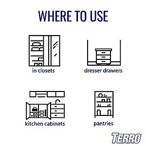 TERRO T2950 Closet & Pantry Moth Trap Killer Plus Alert -Attract, Trap, and Kill Clothes, Grain, Flour, Meal, and Seed Moths
