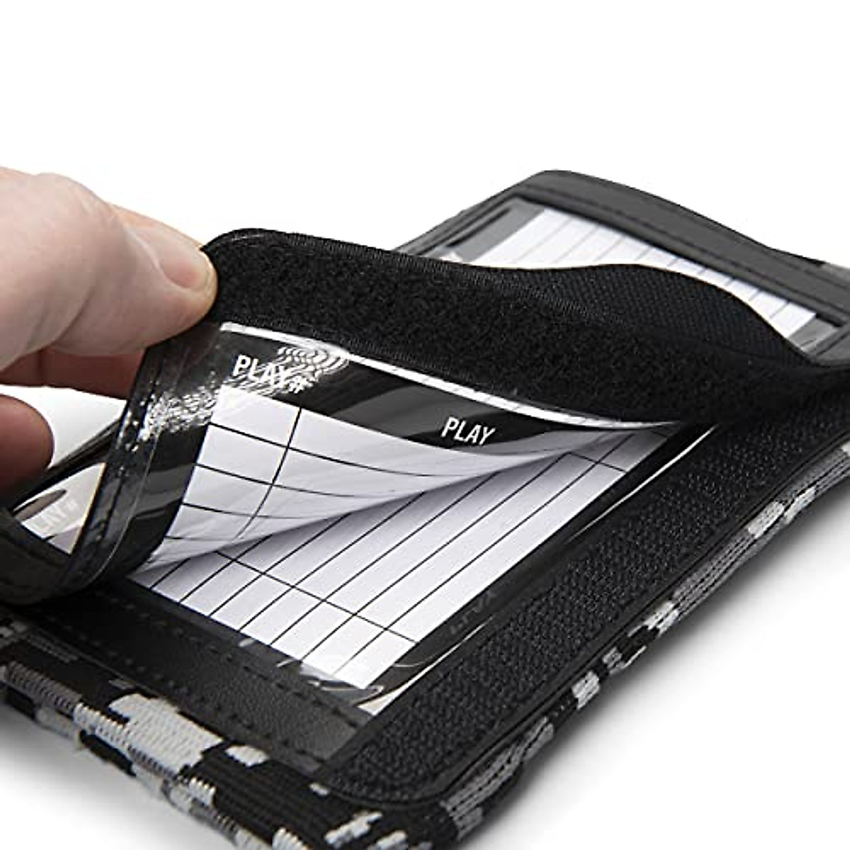 CHAMPRO unisex teen Triple Wristband Playbook, Camo Black, Youth US