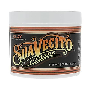 Suavecito Pomade Firme Clay 4 oz, 1 Pack - Strong Hold Hair Clay For Men - Low Shine Matte Hair Clay Pomade For Natural Texture Hairstyles