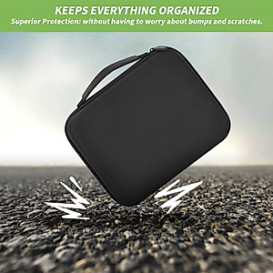 Model Paint Storage Case Compatible with Testors Paint Set, Paints Organizer Carrying Bag Holds Bottles with 9 Fine Detail Miniatures Paint Brushes, Enamel Paint Container (Grey, Medium)