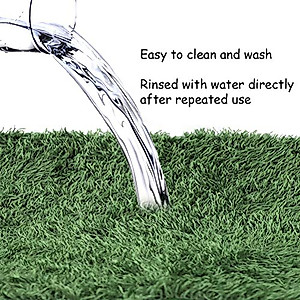 kathson 2pcs Reptile Carpet Terrarium Liner Tortoise Bedding Reptile Substrate Liner Mat Pet Cage Mats Supplies for Lizard Snake Bearded Dragon Gecko Chameleon Turtle Iguana (11.81 X 7.87 in)