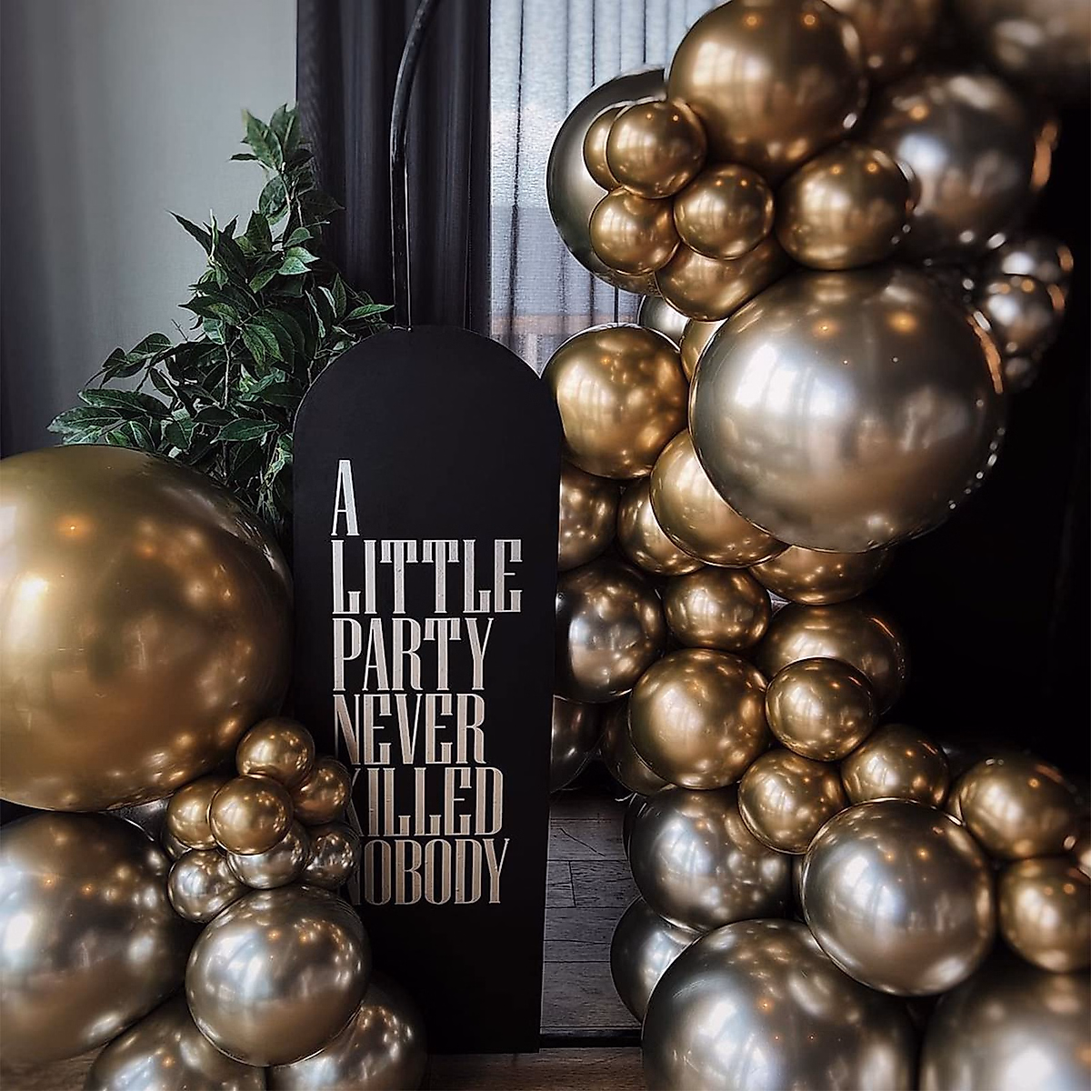 Gold Metallic Chorme Balloons Latex Party Balloons - 20 Pack 18 Inch Big Gold Balloons Large Round Helium Balloons for Baby Shower Wedding Graduation Birthday Gold Themed Party Decorations