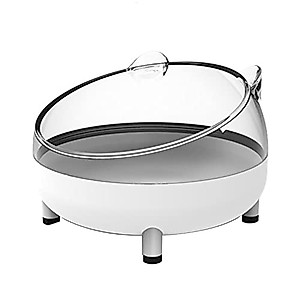 elegantstunning Hamster Transparent Bathing Tub Detachable Anti-Splash Large Space Bathroom Sand Nest Pet Supplies [Blue]