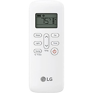 LG 6,000 BTU (DOE) / 8,000 BTU (ASHRAE) Portable Air Conditioner, Cools 250 Sq.Ft. (10' x 25' room size), Quiet Operation, LCD Remote, Window Installation Kit Included, 115V