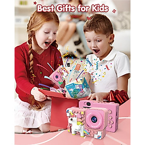 Kids Unicorn Camera Toys for Grils Boys: Kizeefun Mini HD Selfie Video Digital Camera for 3-12 Year Old Children, Christmas Birthday Gifts for 3 4 5 6 7 8 9 Baby Toddler