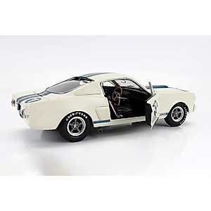 1965 Shelby G.T. 350R #7, White - Acme A1801814-1/18 Scale Diecast Model Car