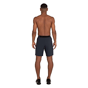 TCA Elite Tech Gym Shorts Men Athletic Shorts Workout Running Shorts for Men with Zip Pockets - Smoke Gray, Medium