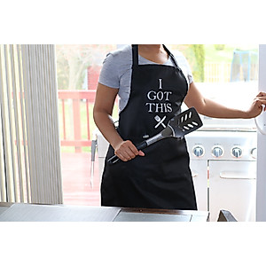 MeAnWe Wares Apron with Pockets - Paint and Sip Bib - Artist Painters Gift for Women, Men - Painting Smock Party Supplies, 1 Pcs