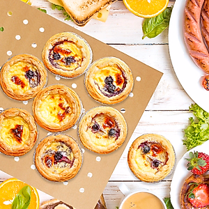 Air Fryer Liners Disposable, Parchment Paper for Baking, 100 Pcs 11 x 9 inch Unbleached Parchment Paper Sheets, Perforated Rectangular Baking Papers, HOFHTD Nonstick Air Fryer Accessories