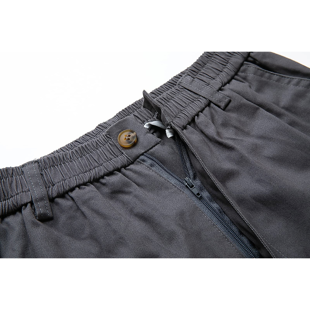 AIFARLD Men's Cargo Pants with Pockets Cotton Hiking Sweatpants Casual Athletic Jogger Sports Outdoor Trousers Relaxed Fit Grey