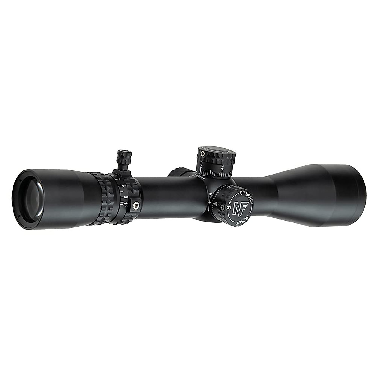 NIGHTFORCENXS 2.5-10x42mm F2 30mm Tube Durable Precise Accurate Black Gun Scope - ZeroStop Parallax Adjustable Second Focal Plane Illuminated Hunting Scope, MIL-R - 10 Mils (C461)