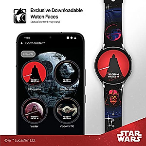 Star Wars – Darth Vader Smartwatch Band – Officially Licensed, Compatible with Samsung Watch (watch not included) - 20mm