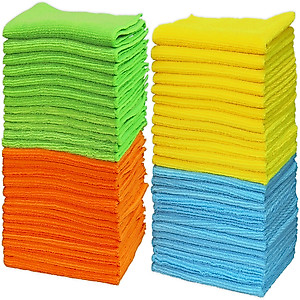 50 Pack - Simple Houseware Microfiber Cleaning Cloth (12" x 12")
