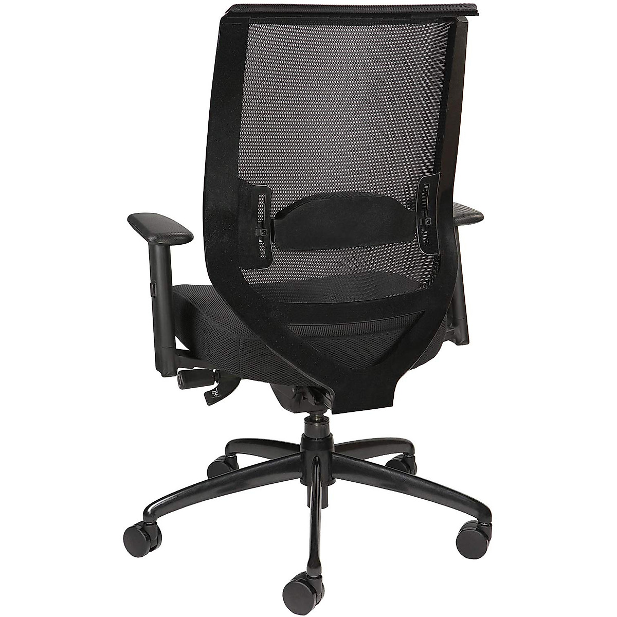 Oak Hollow Furniture Reina Series Office Chair Ergonomic Executive Computer Chair with Breathable Fabric Seat Cushion and Mesh Back, Adjustable and Comfortable, Lumbar Support, Swivel and Tilt