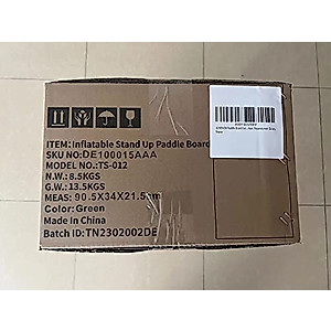 ADVENOR Paddle Board 11'x33 x6 Extra Wide Inflatable Stand Up with SUP Accessories Including Adjustable Paddle,Backpack,Waterproof Bag,Leash,and Hand Pump,Repair Kit (Green)