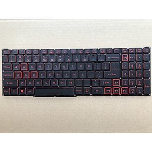 senlinxiaowu Original New for Acer Nitro 5 AN515-55-53E5 Gaming Laptop 15.6-inch US Backlit Keyboard