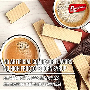 Bauducco Vanilla Wafers - Crispy Wafer Cookies With 3 Delicious, Indulgent, Decadent Layers of Vanilla Flavored Cream - Delicious Sweet Snack or Desert - 5.82oz (Pack of 1)