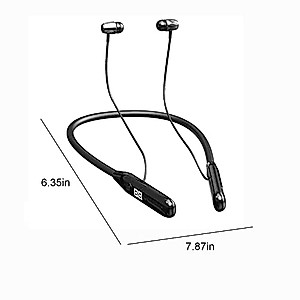 Charella #M27127 New Bluetooth 5 2 Neck Hanging Headset Ultra Long Endurance Sports Running Wireless Led Headset Intelnt Noise Reducti