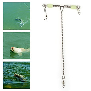 10pcs Stainless Steel Luminescent Beads Balance T Shape Swivel Snap Fishing Connector Tackle,Fishing Swivel, Fishing Swivel, 10pcs Stainless Steel Luminescent Luminescent Beads Fishing Swivel Fi