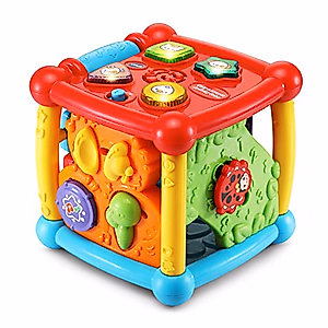 VTech Busy Learners Activity Cube (Frustration Free Packaging) Red 6.22 x 6.22 x 6.46 Inches