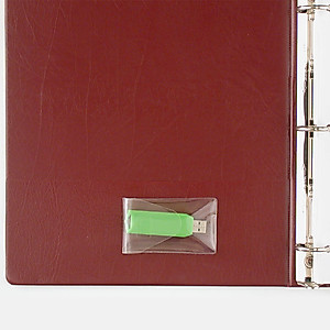 StoreSMART® - USB Flash Drive Holders- Peel & Stick Strip & Resealable Flap - 25-Pack - TL10252-25