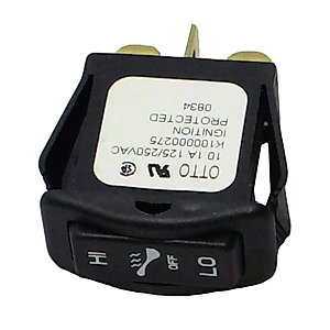 Polaris Hi/Lo Thumb Warmer Switch 2009-2023, Push Button, Thumb Switch, Manual, Black