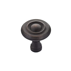Richelieu Hardware BP74032BORB Boucherville Collection 1 1/4-inch (32 mm) Brushed Oil-Rubbed Bronze Traditional Cabinet and Drawer Knob for Kitchen, Bathroom, and Furniture