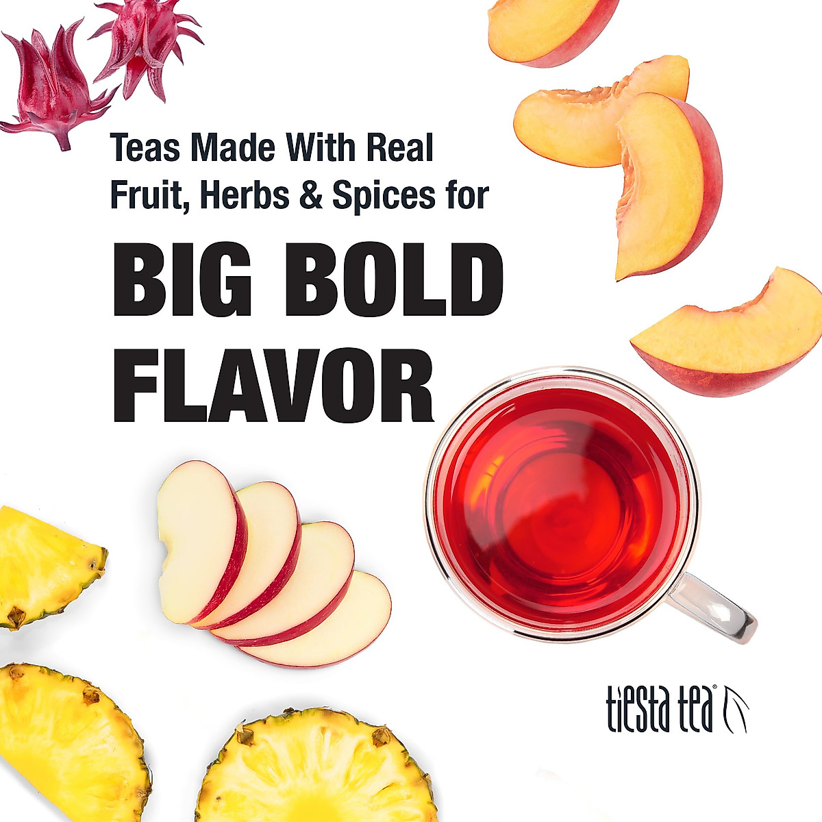 Tiesta Tea - Peach Party | Loose Leaf | Peach Hibiscus Herbal Infusion | Premium Blend | Non-Caffeinated Fruit Tea | Makes Hot or Iced & Up to 50 Cups | 4.5oz Refillable Tin