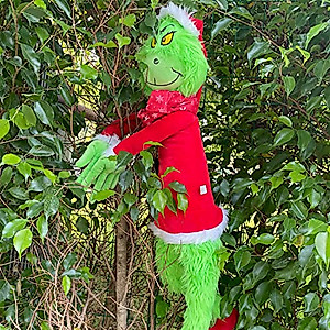 Christmas Decorations Plush Toy, 30“ Plush Toy Christmas Decoration, Green Monster Suitable for Christmas Tree Home Decor.