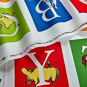 Dr. Seuss ABC 24" Panel Adventure, Fabric by the Yard