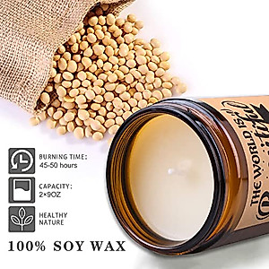 Scented Candles Gift for Women,Candle for Home Scented Funny Birthday Gift Set for Best Friend,Natural Organic Soy Wax Aromatherapy Lavender Vanilla Large Fall Candle for Her Him Stress Relief