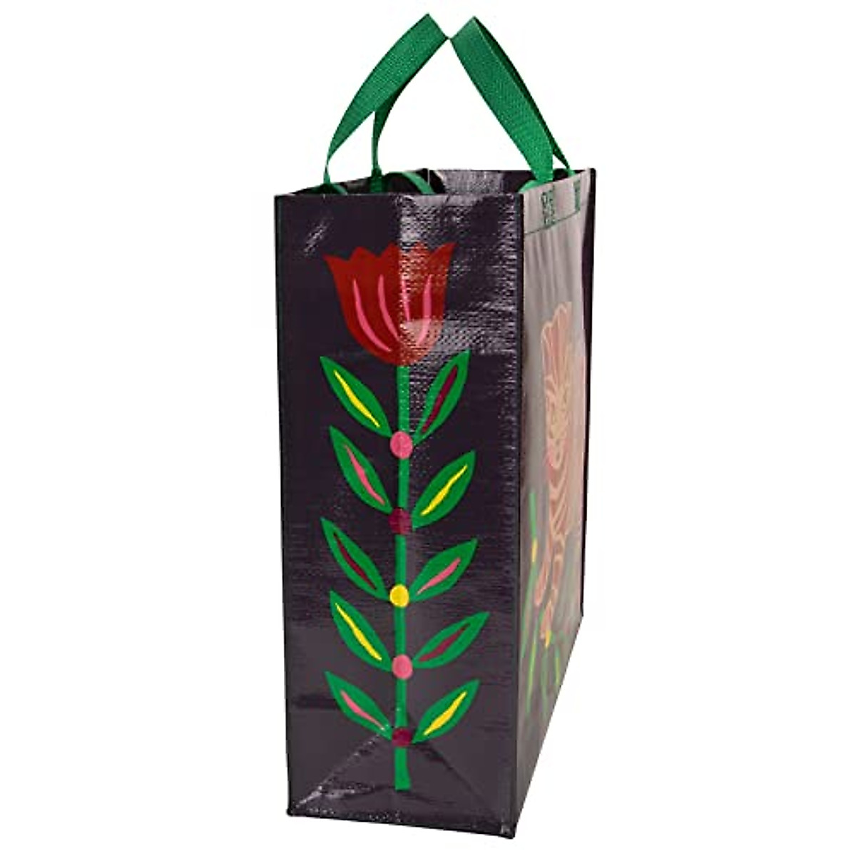 Blue Q Shopper - Tiger Kitten. Reusable grocery bag, sturdy, easy-to-clean, 15" h x 16" w x 6" d. Made from 95% recycled material.