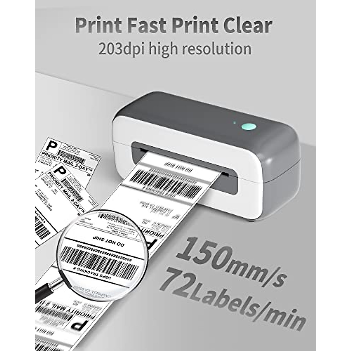 Phomemo Thermal Label Printer, Shipping Label Printer, Desktop Label Printer for Mac Windows Chromebook, Thermal Printer Compatible with Amazon, Ebay, Shopify, Etsy, UPS, FedEx, DHL