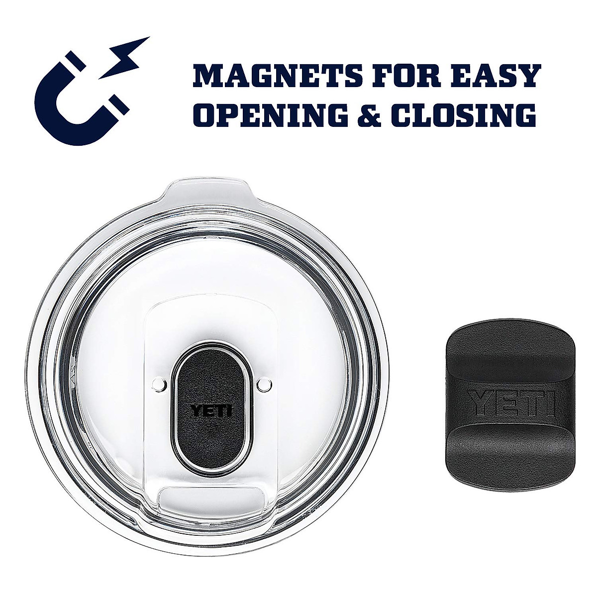 YETI Rambler 20 oz Tumbler with Handle Set, (1) 20 oz MagSlider Tumbler, and (1) 20 oz Handle, Navy