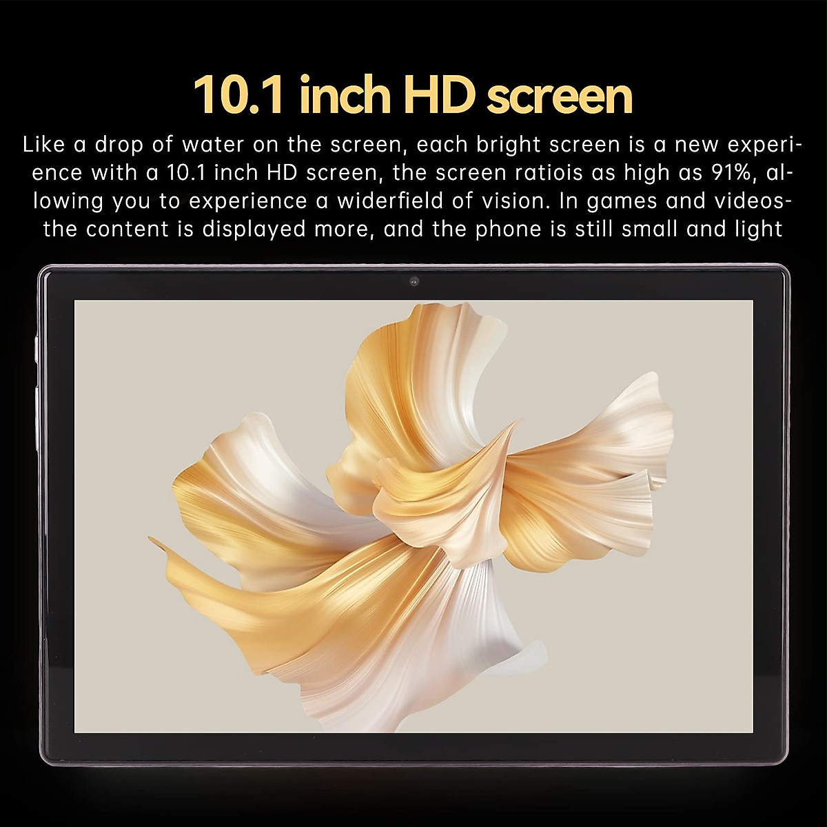 Tablet 10. 1 Inch, Dual Speaker FHD Tablet 2 in 1 with Keyboard for Android 12 for Reading (US Plug)