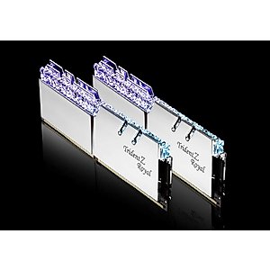G.SKILL Trident Z Royal Series (Intel XMP) DDR4 RAM 64GB (2x32GB) 3600MT/s CL18-22-22-42 1.35V Desktop Computer Memory UDIMM - Silver (F4-3600C18D-64GTRS)