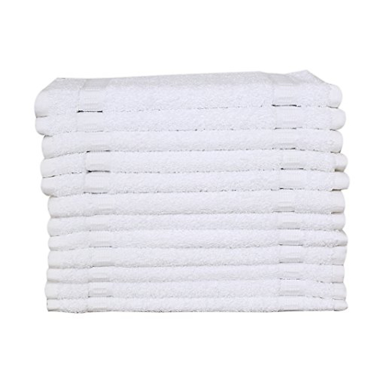 GOLD TEXTILES 48 Pcs 5 Star Hotel Quality Hand Towels (16"X30", 4.5 lb/dz) Premium Dobby Border Luxury Hand Towel Bright White (4 Dozen)