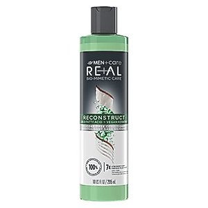 DOVE MEN + CARE Real Bio-Mimetic Care Conditioner For Damaged Hair Reconstruct Silicone-Free Conditioner With Coco Fatty Acid + Vegan Keratin 10oz