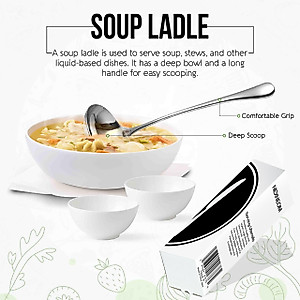 NEXNEOM Serving Utensils Set 10 Pcs - Stainless Steel Silver Serving Utensils with Stunning Mirror-Finish - Lightweight, Rust-Resistant & Easy Maintenance - Ideal Serving Spoons for Parties & Wedding