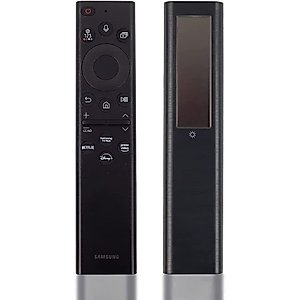 SAMSUNG BN59-01385A Replacement Remote Control - Bluetooth Rechargeable Solar Cell, Black (Renewed)